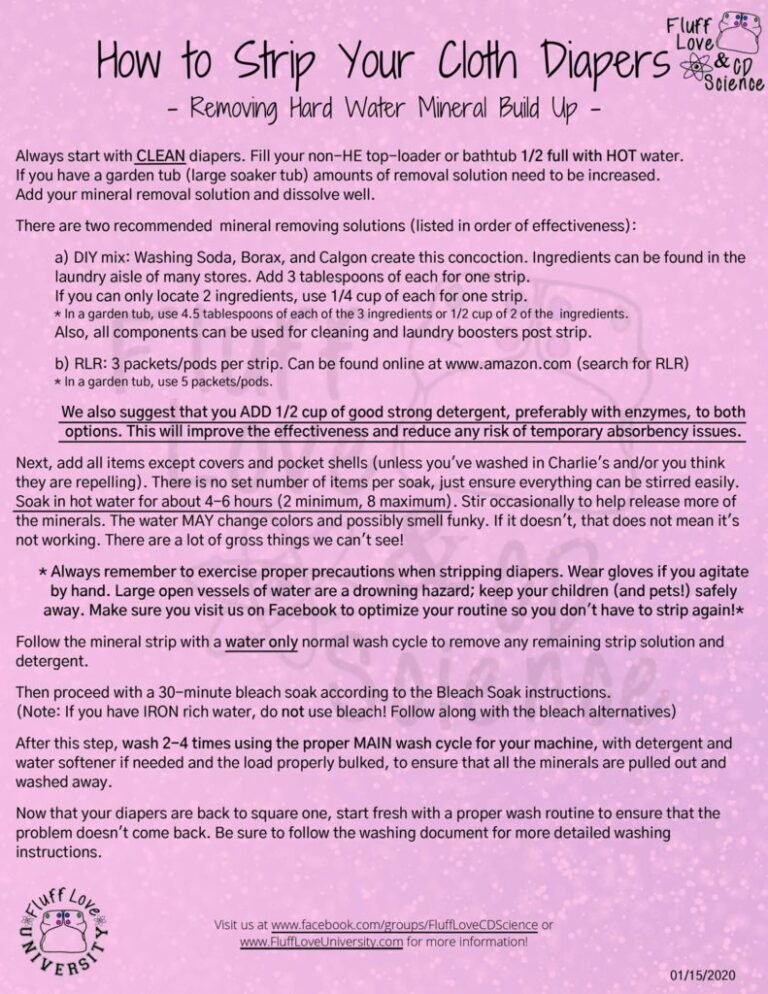 How to Strip Cloth Diapers: Effortless Cleaning Guide